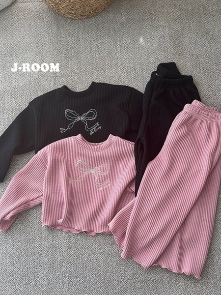 Ribbon Rib Top Bottom Set - KKAMI