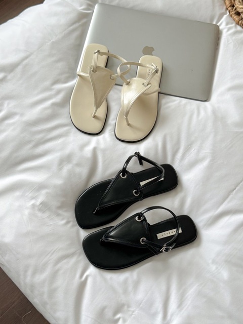 Slim Round Flip-flop Sandals - KKAMI